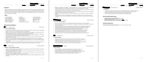 Senior Software Engineering Manager Need Anyall Feedback Rresumes