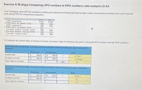 Solved Exercise 5 18 Algo Comparing LIFO Numbers To FIFO Chegg Com
