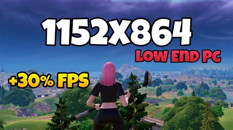 New Best Resolution For Low End Pc Fortnite Chapter 5 11520x864 Youtube