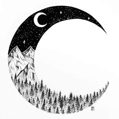 Moon And Stars Drawing Tumblr At Explore