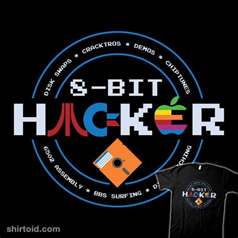 8 Bit Hacker Shirtoid
