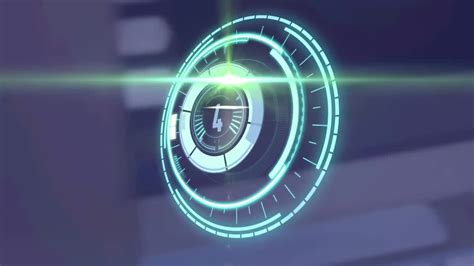 Premium Stock Video Animation Of Scope Scanning With Countdown Over