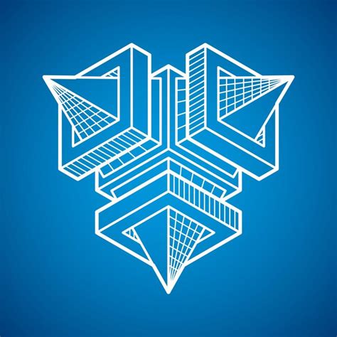 premium vector abstract three dimensional shape vector design cube