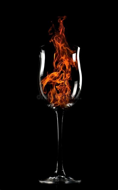 Fire In A Glass Stock Image Image Of Danger Burn Fire 18511585