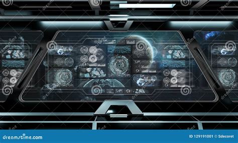 Spaceship Control Panel Poster Netery