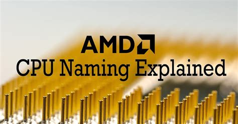 Amd Cpu Naming Explained