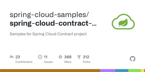 github spring cloud samples spring cloud contract samples samples