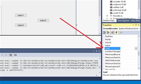 Net How Do I Add A Form Load Event Using The Form Designer In C 2015 Like Double Clicking