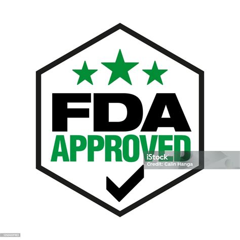 미국 식품의약국 Fda 승인 벡터 스탬프 Food And Drug Administration에 대한 스톡 벡터 아트 및 기타
