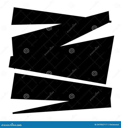 Slit Slash Fracture Texture Effect Element Stock Vector