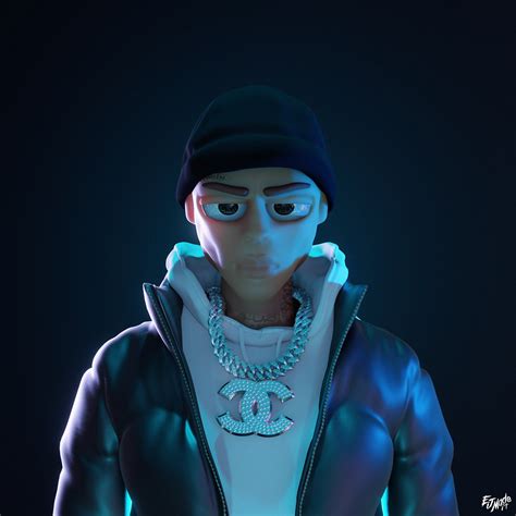 Central Cee 3d Cartoon Character Behance