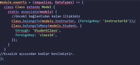 Sequelize Ile Tablo İlişkileri Nasıl Yapılır Mdp Group