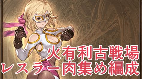 火有利古戦場に備えて Ex肉集めレスラー編成のおすすめキャラを紹介する【グラブル】 Youtube