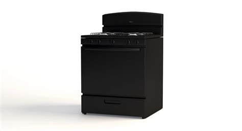 Amana 30 Inch Gas Range With Easyaccess Broiler Door 3d Model Cgtrader