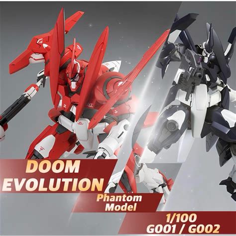 Assembly Model Mg 1 100 Doom Evolution G001 Red Version G002 Black