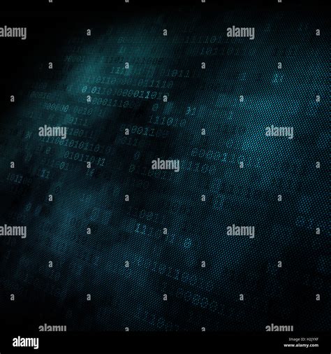 Pixeled Binary Background On Digital Screen Stock Photo Alamy