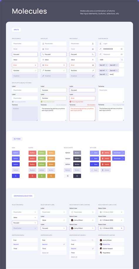 design system ui kit behance