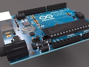 Arduino Uno D Model In Computer DExport