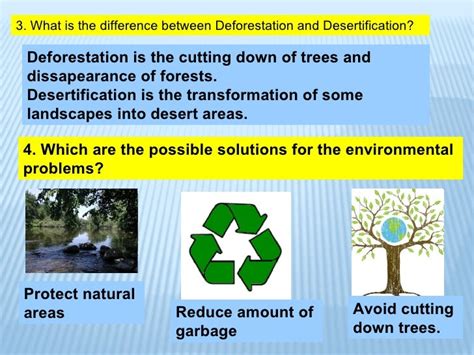 Environmental problems and solutions