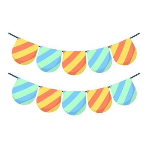 Premium Vector Colorful Party Flags Collection