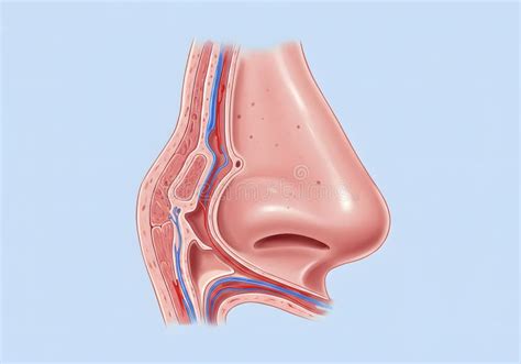 Detailed Cross Section Of Human Integumentary System Showcasing