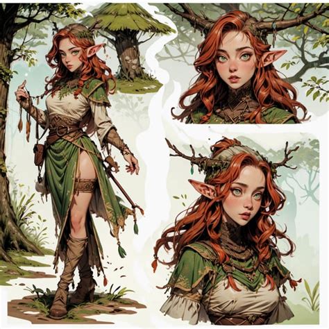 Dnd Female Druid Concept Tensor Art