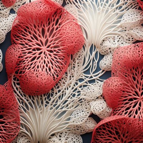 Biomimicry Inspired Project Management Background With Lace Patterns Stock Illustration