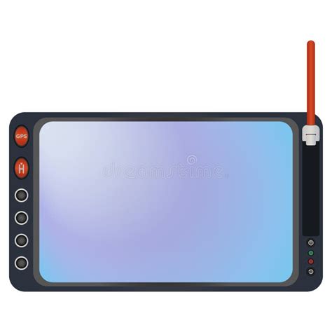 Remote Controller In Realistic Style For Black Copter Modern Autonomous Quadcopter With Camera