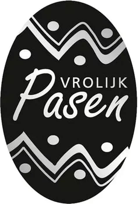 Etiket Vrolijk Pasen 500 Stuks Bol