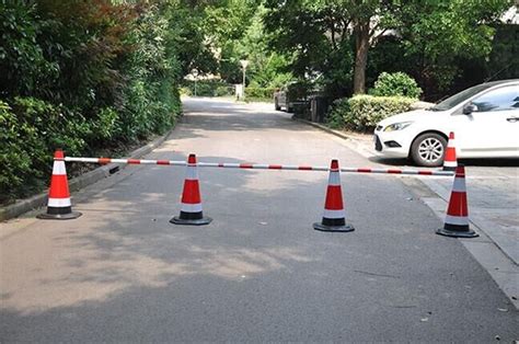 文光 伸缩杆橡胶路锥连接杆 PVC路锥警示连杆红白反光杆子交通设施 融创集采商城