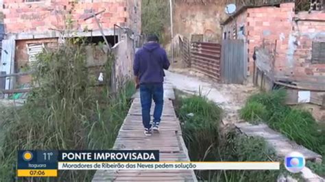 Vídeo Moradores De Ribeirão Das Neves Pedem Solução Para Ponte