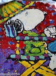 Artist Tom Everhart Collectable Snoopy And Peanuts Fine Art