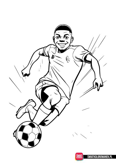 Mbappe Kolorowanka Darmowe Kolorowanki Do Druku