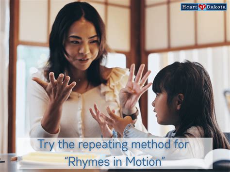 Try The Repeating Method For Rhymes In Motion