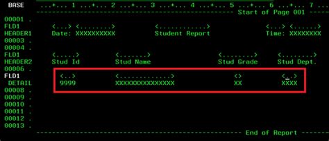 Printer File Prtf Design Using Report Layout Utility Rlu In As400 Iseries