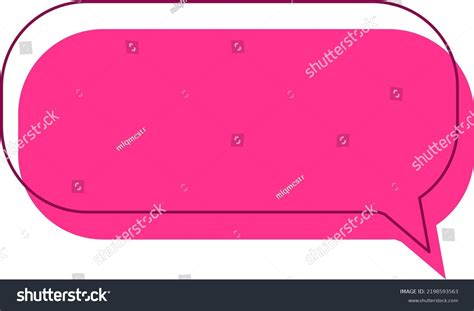 Speech Bubble Message Bubble Message Box Stock Vector Royalty Free