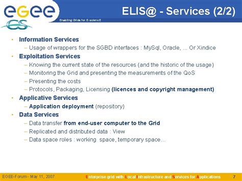 Enabling Grids For Escienc E ELIS A Gateway