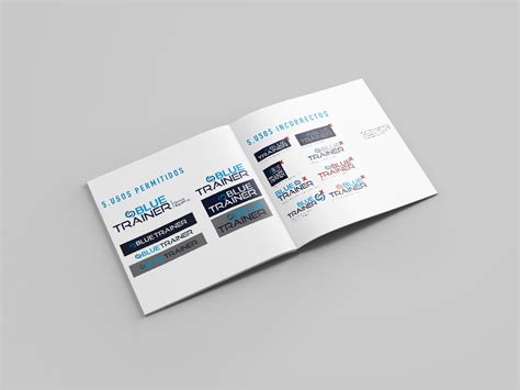 Manual De Identidad Gráfica Blue Trainer Behance