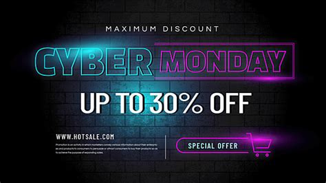 네온 스타일 사이버 월요일 프로모션 포스터 템플릿 Psd 다운로드 디자인 자료 다운로드