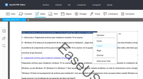 Cómo copiar texto de un PDF fácilmente EaseUS