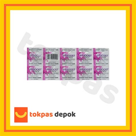 Jual Imboost Force Tablet Suplemen Daya Tahan Tubuh Strip Isi 10