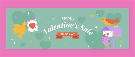 Free Vector Valentines Day Celebration Twitter Header Template