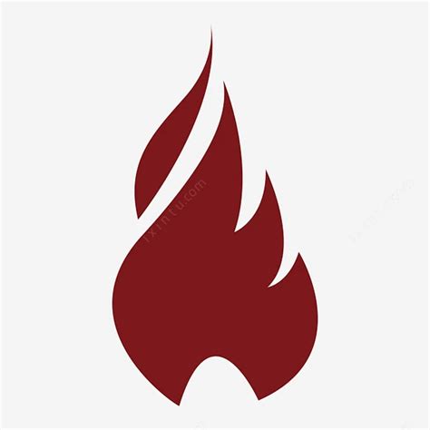 卡通红色火焰简笔图标图腾 页面网页 平面电商 创意素材 花瓣网