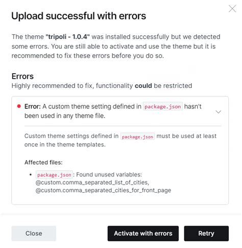 new theme error messages are in error bugs ghost forum
