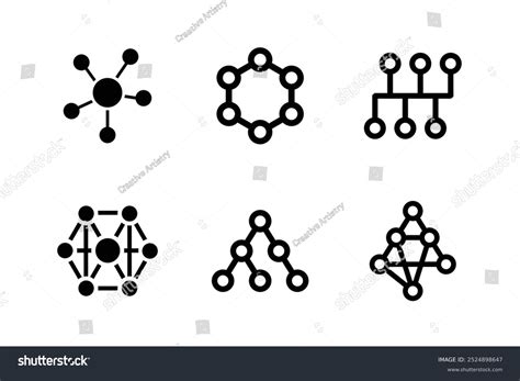 Clean Detailed Vector Illustration Network Topology Stock Vector