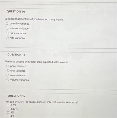 solved variance that identifies if you have too many inputs