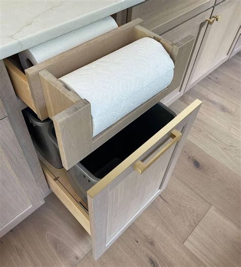 Paper Towel Drawer And Base Recycling Center Combo Dura Supreme