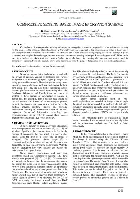 pdf compressive sensing based image encryption scheme