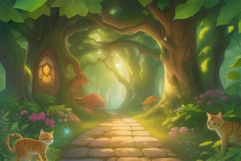 （2d 애니메이션：32）。 다채로운 만화아트와 자연의 라인아트를 융합한 예술적이고 판타지적인 귀여운 애니메이션、중앙에 우뚝