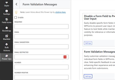 Form Specific Validation Messages Wpmonks
